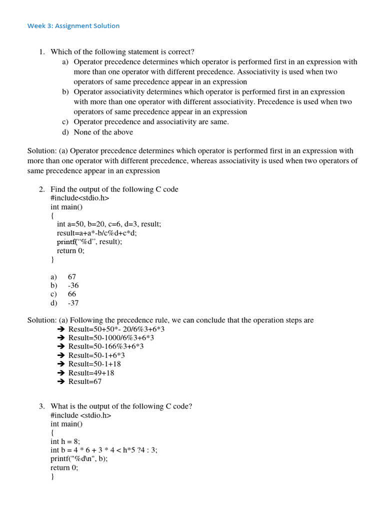 Week-3-July-2023 Solution | PDF