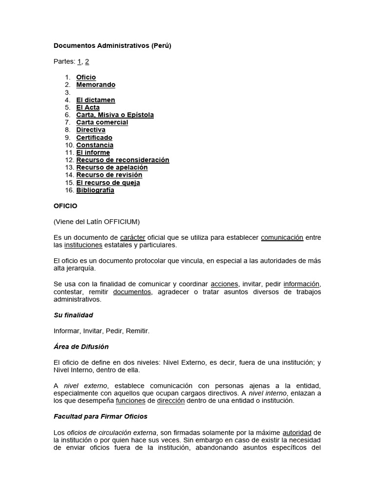 Documentos Administrativos | PDF