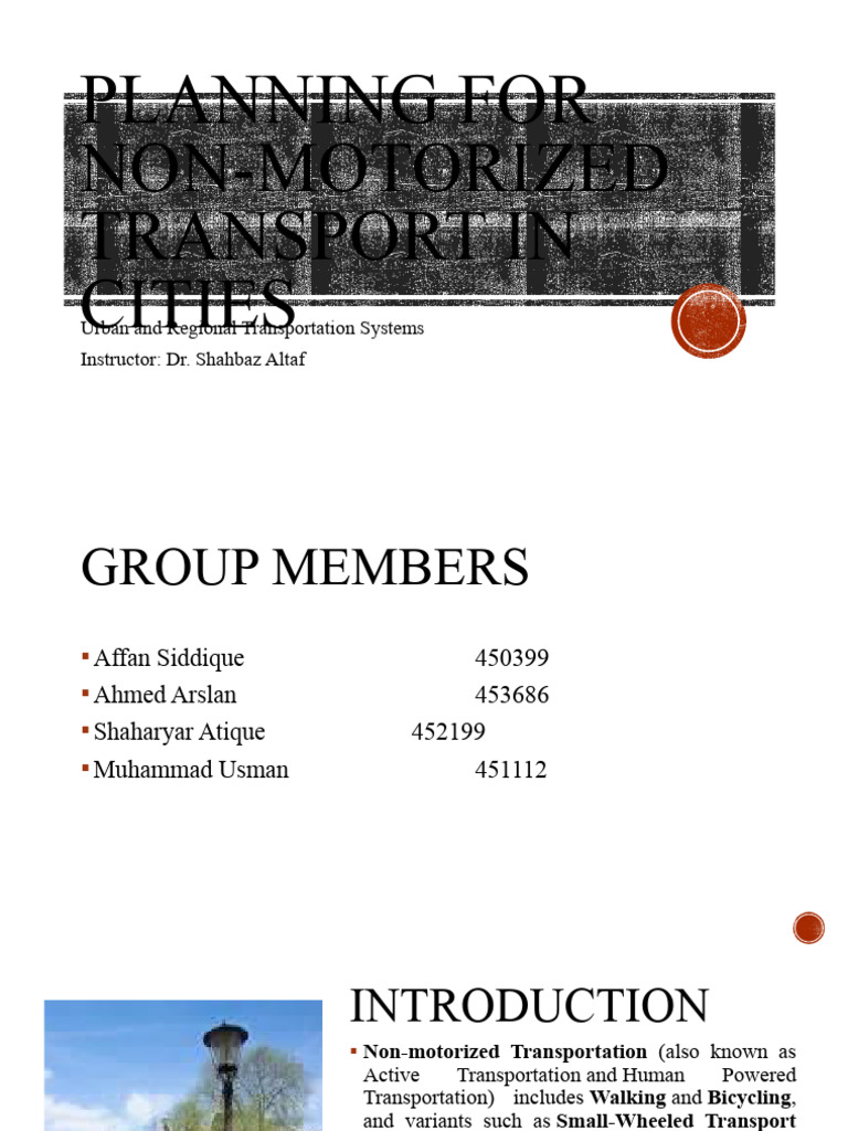 Planning For NMT in Cities | PDF | Transport | Pedestrian