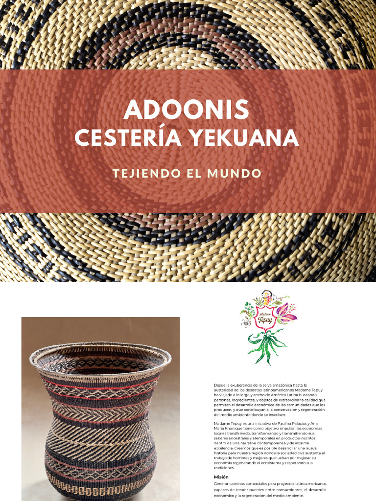 Cesteria Yekuana | PDF | Hogar, jardinería y bricolaje | Arte