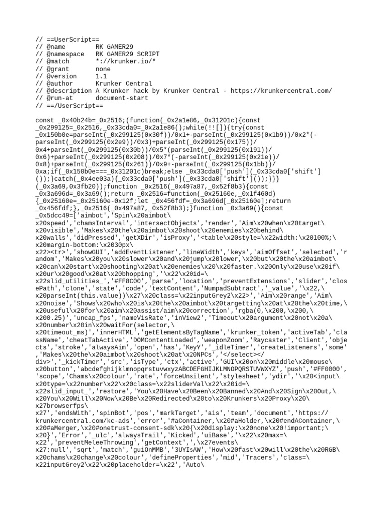 Krunker Hack | PDF | Hypertext | World Wide Web Krunker Hack | PDF | Hypertext | World Wide Web