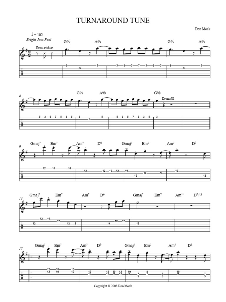 2 Turnaround Tune - Don Mock | PDF