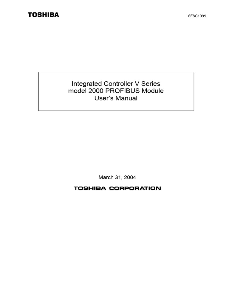 6F8C1099 Profibus 2000 | PDF | Input/Output | Electrical Engineering