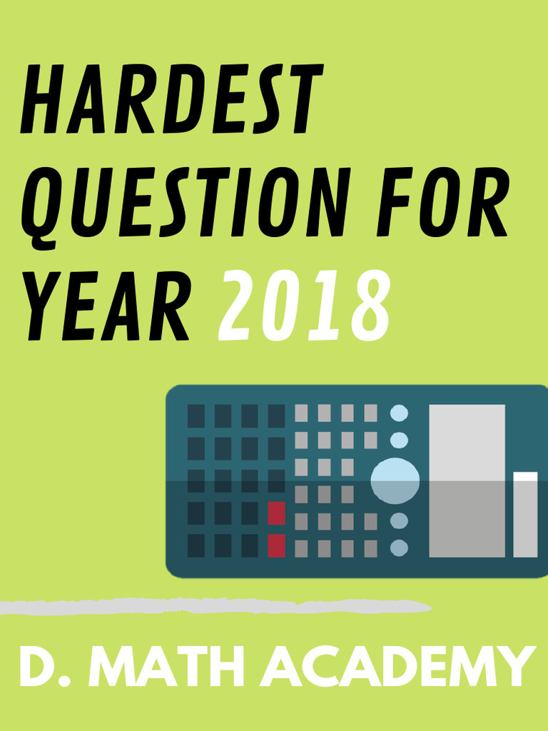 Hardest IGCSE Maths Questions 2018 | PDF | Sphere | Circle