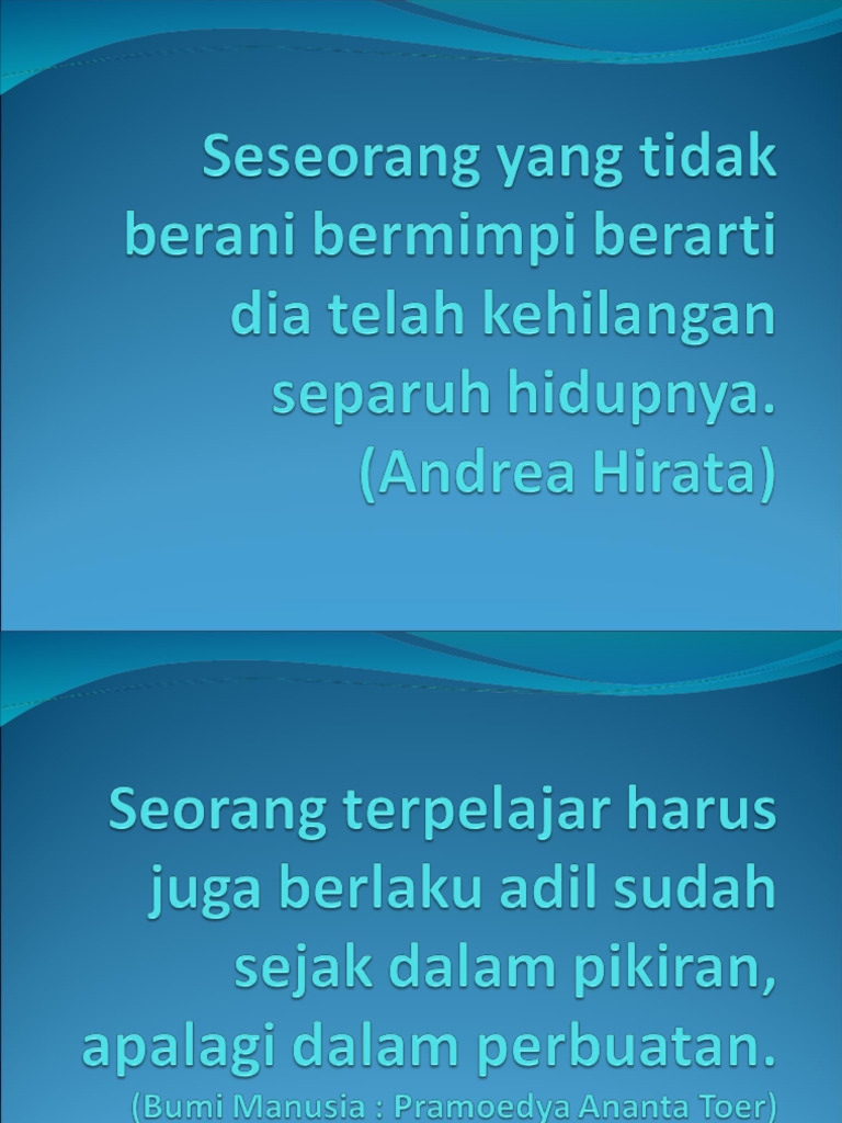 Kumpulan Kata Kata Mutiara | PDF