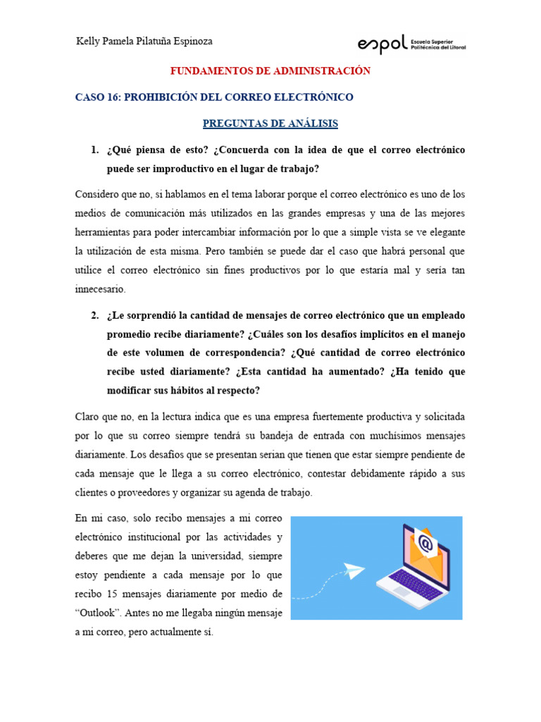 Tarea Caso 16 - Kelly Pilatuña | PDF