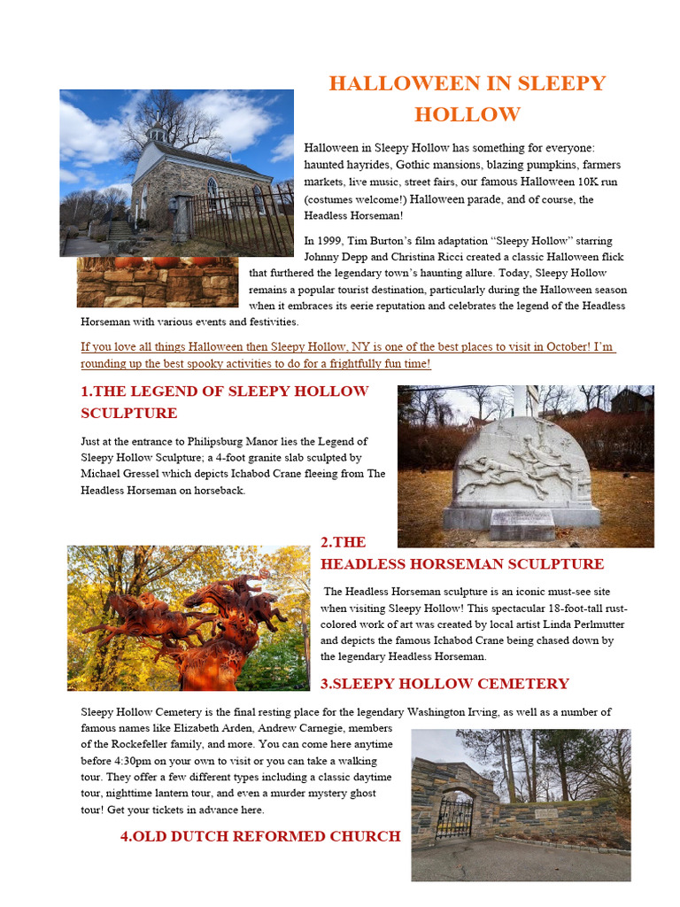 Halloween in Sleepy Hollow | PDF | The Legend Of Sleepy Hollow | Halloween