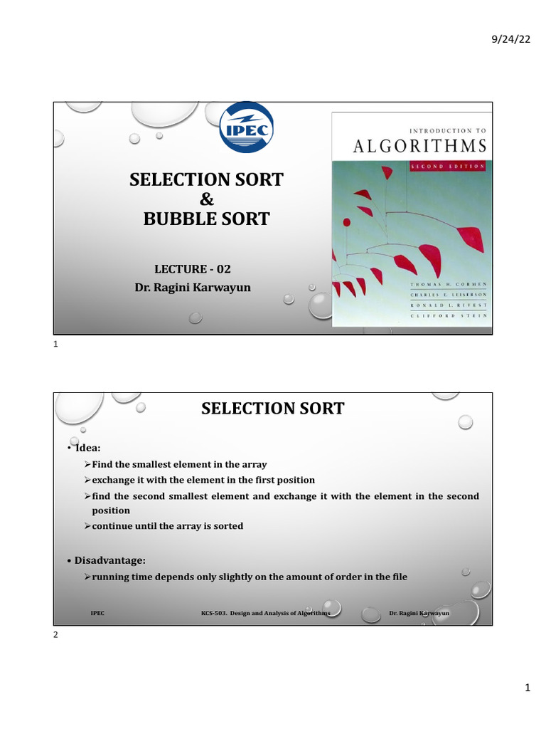 Lecture 02 Daa | PDF | Algorithms And Data Structures | Algorithms Lecture 02 Daa | PDF | Algorithms And Data Structures | Algorithms