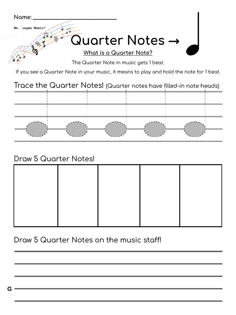 Rhythm Symbols - Quarter Note | PDF
