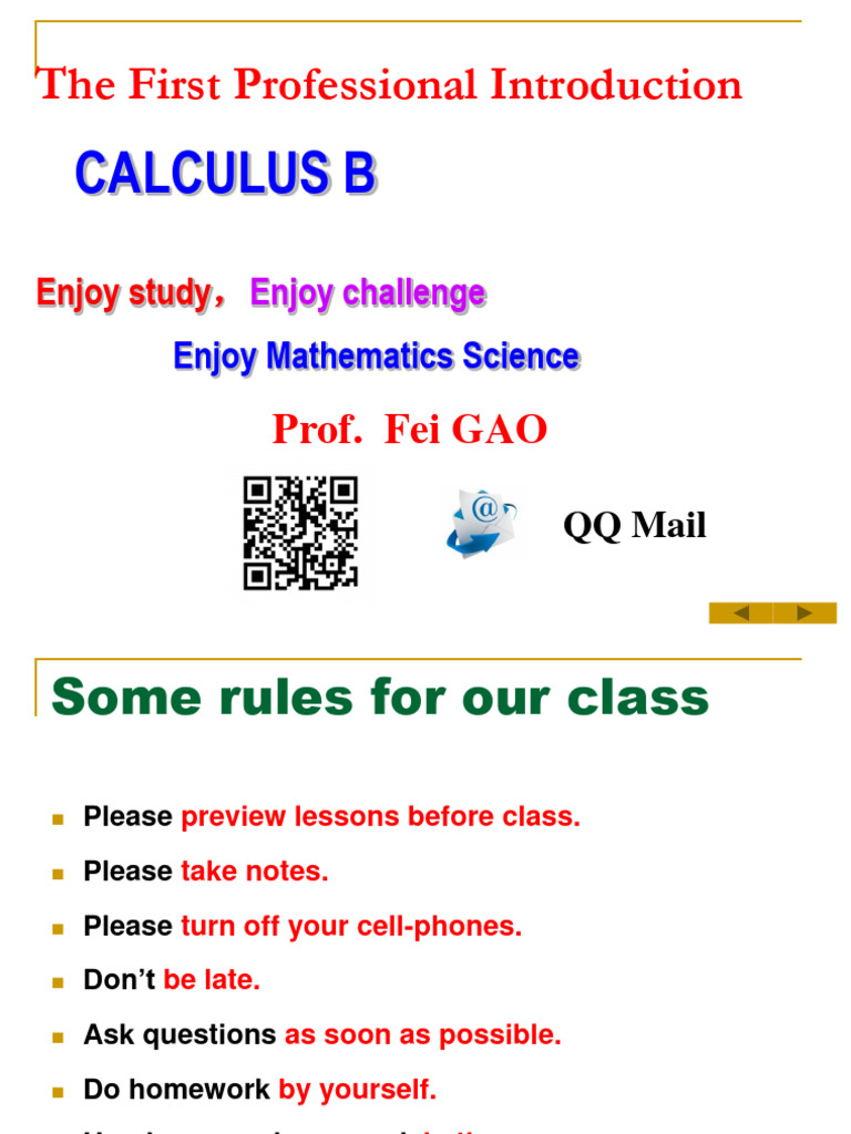 Calculus B: The First Professional Introduction | PDF | Numbers ...