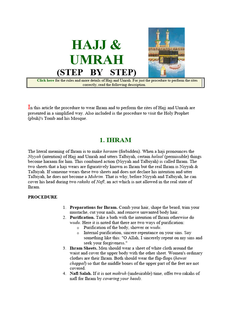 HAJJ | PDF | Hajj | Islamic Ethics