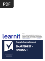 Smartsheet Training: Rows and Hierarchy | PDF
