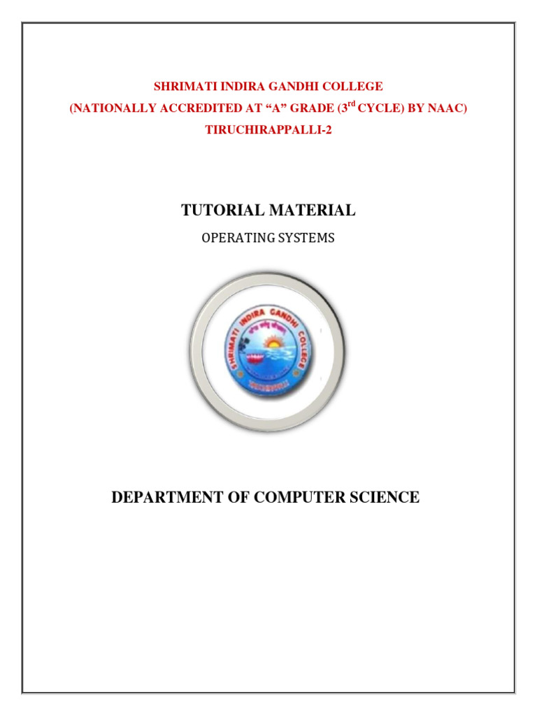 Iii Bsc Cs Operating Systems Pdf