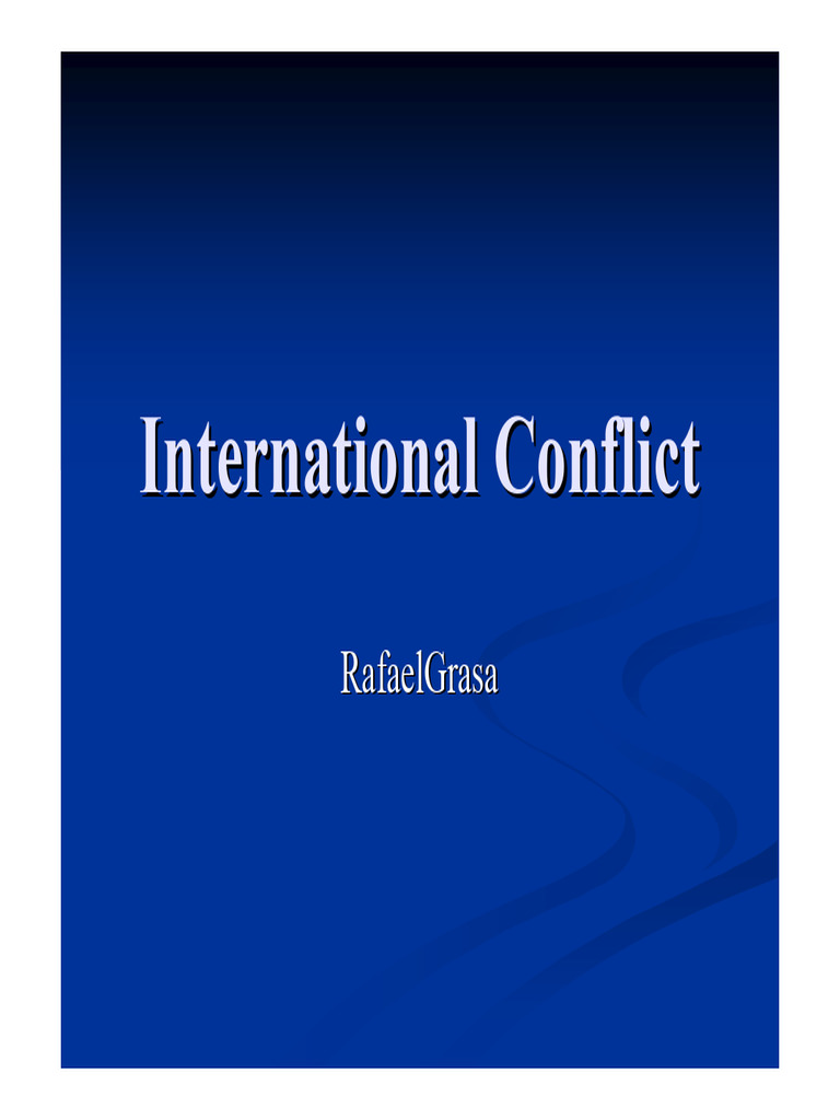 Understanding International Conflict Dynamics | PDF | Civil War | Democracy
