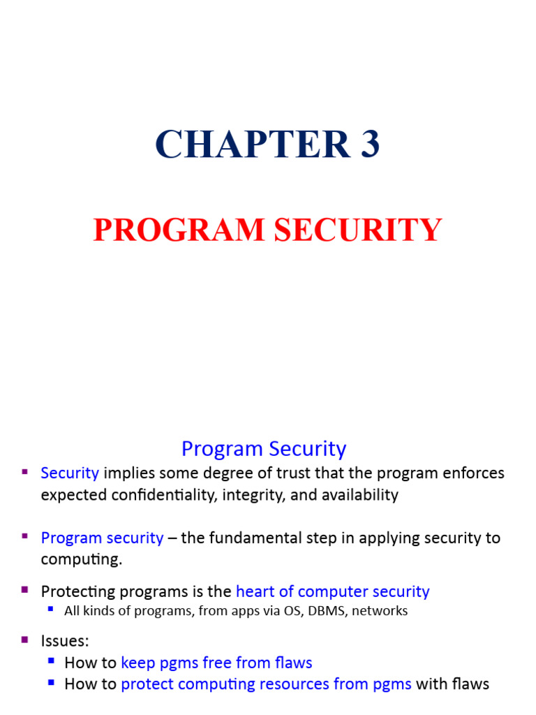Security - Chapter 3 | PDF | Computer Virus | Malware