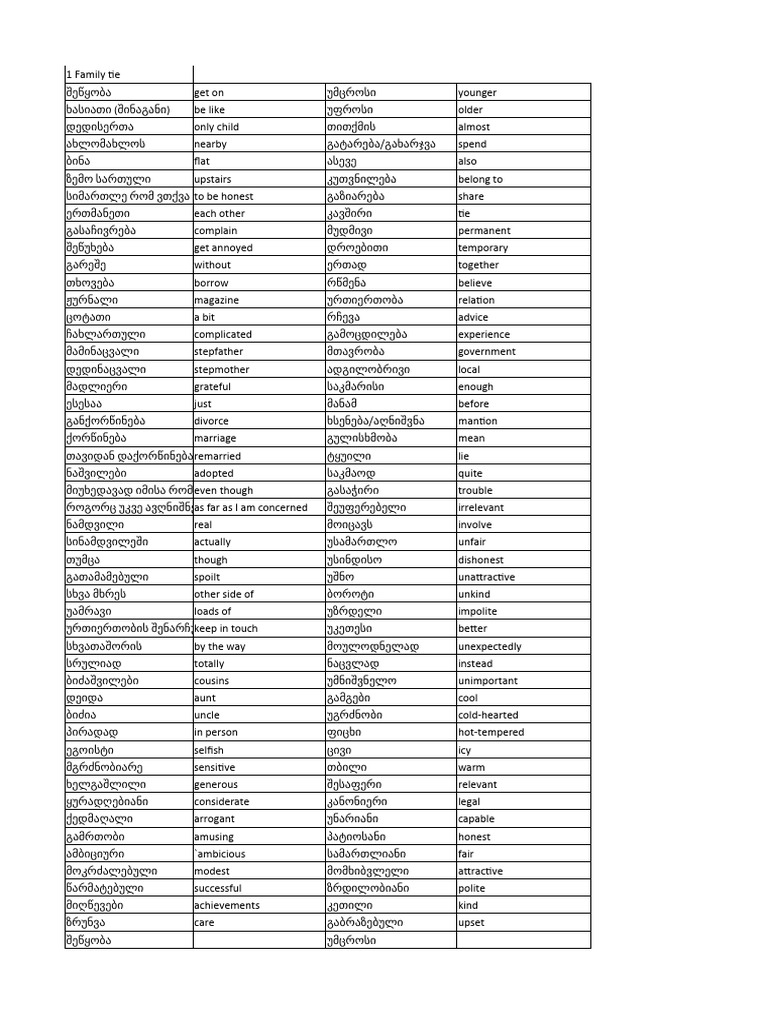 Laser B1 Words 2 | PDF