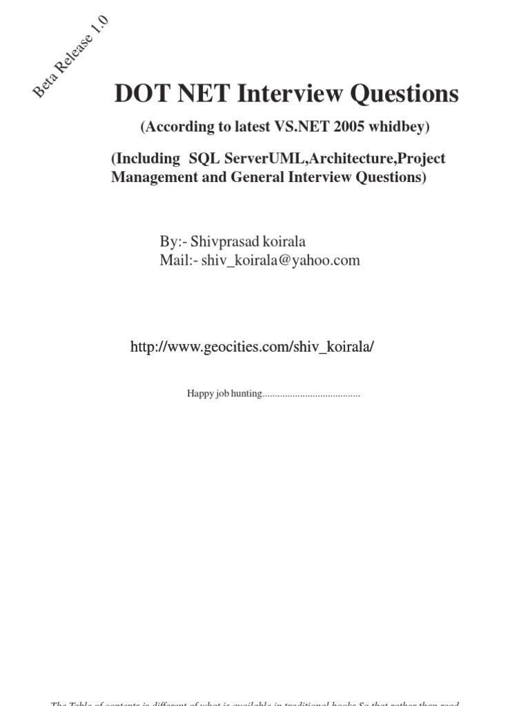 Qa Dotnet Pdf Component Object Model Inheritance Object Oriented Programming 