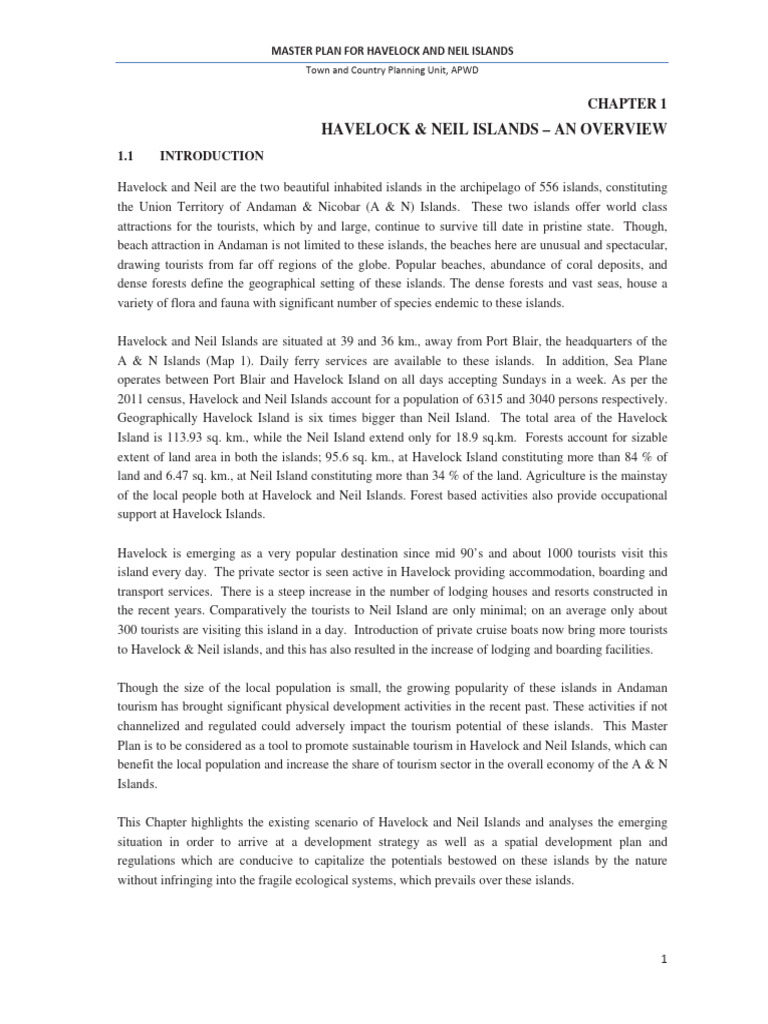 MasterPlanHavelickNeil Chapter E1 | Download Free PDF | Tourism