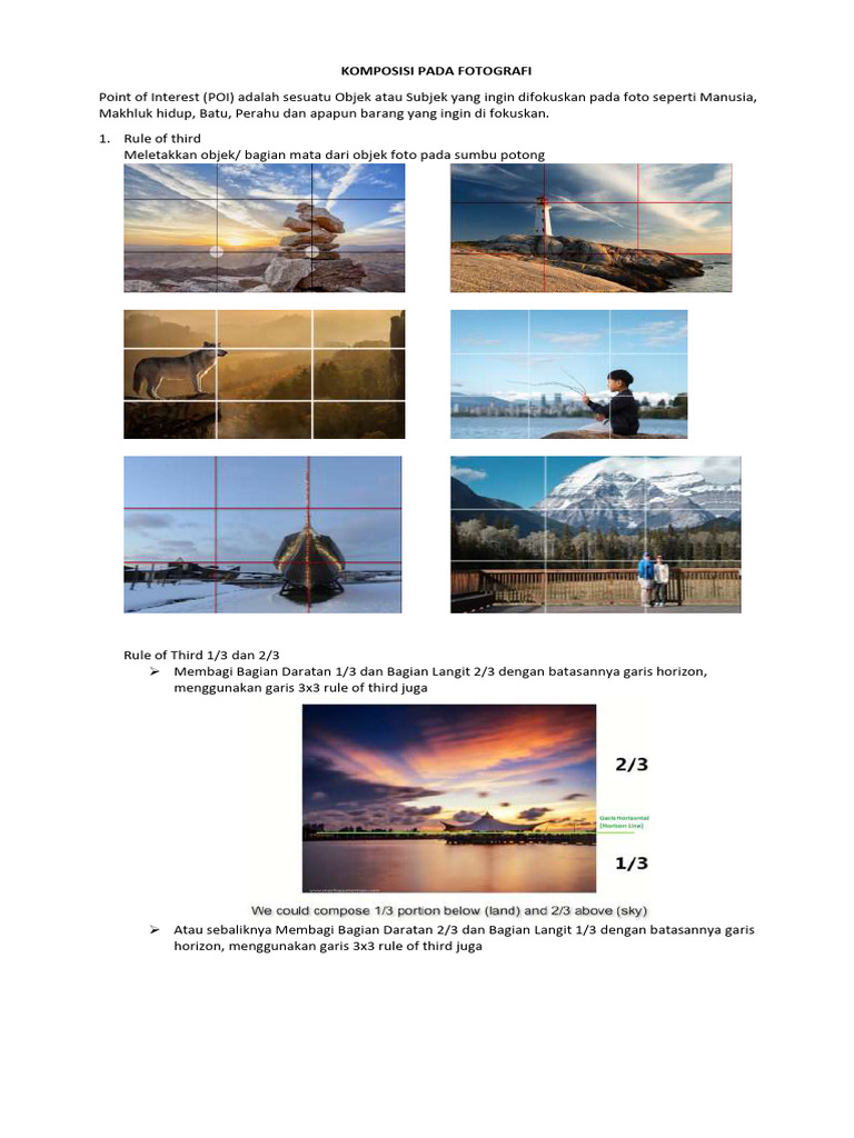 Komposisi Pada Fotografi | PDF