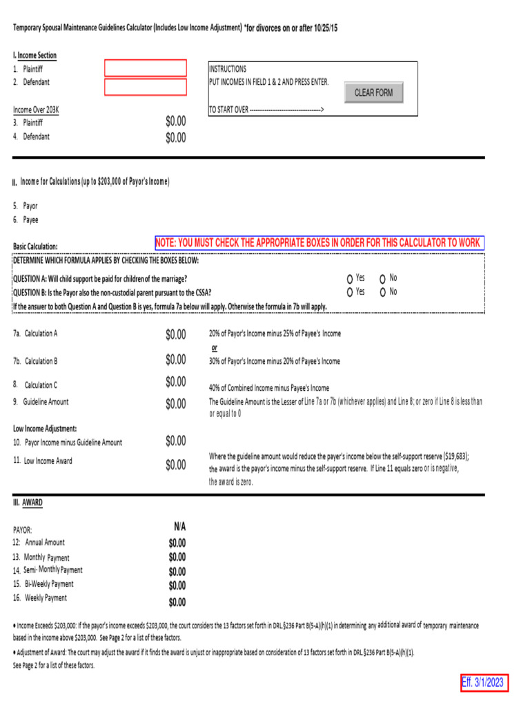 Calculator Pdf Child Support Payments