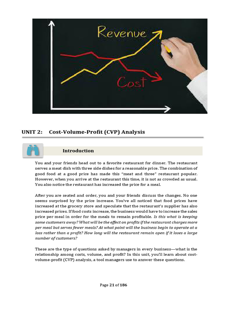 CVP Analysis: Cost-Volume-Profit Basics | PDF | Business | Computers