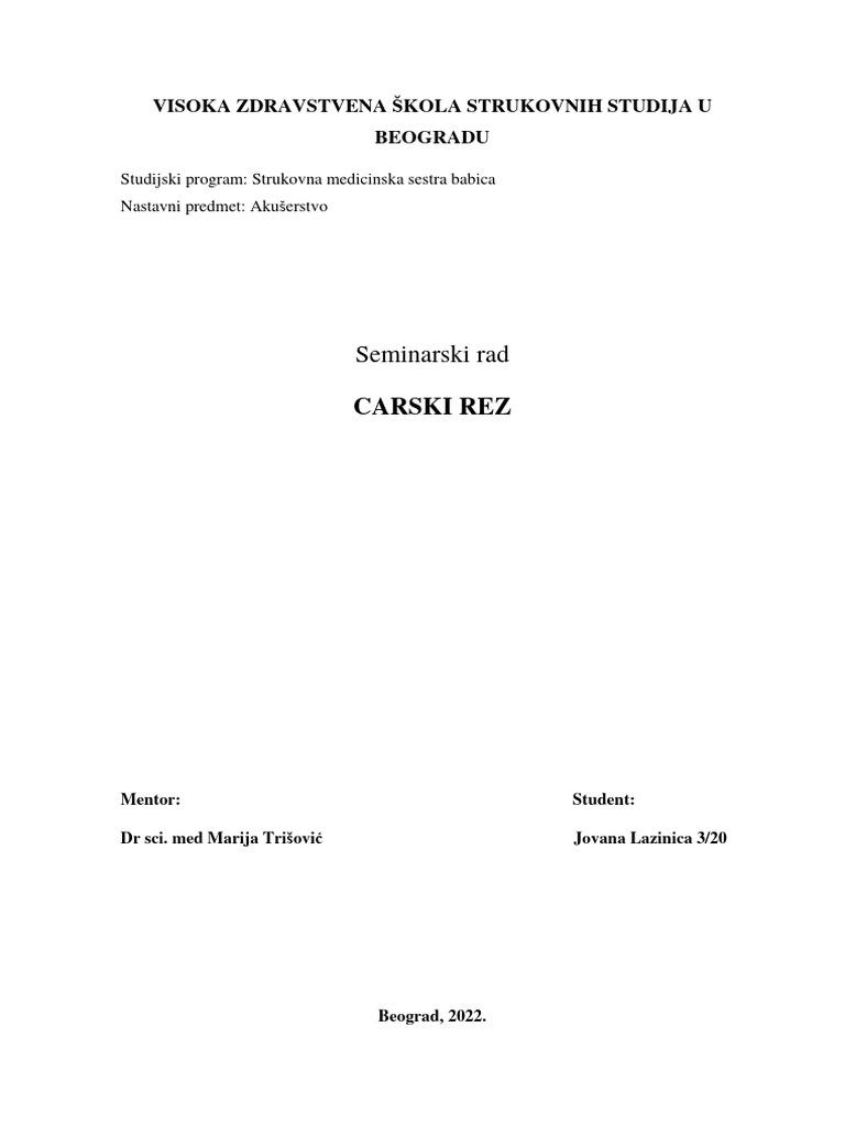Carski Rez Jovana | PDF