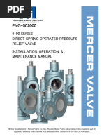 Mercer Valve 9100 Series Manual | PDF | Valve | Pipe (Fluid Conveyance)