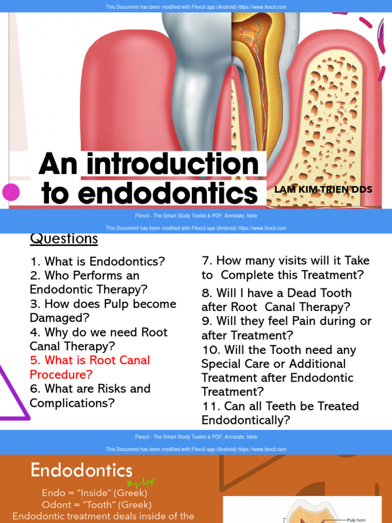 Introduction To Endodontics | Download Free PDF | Health Care ...
