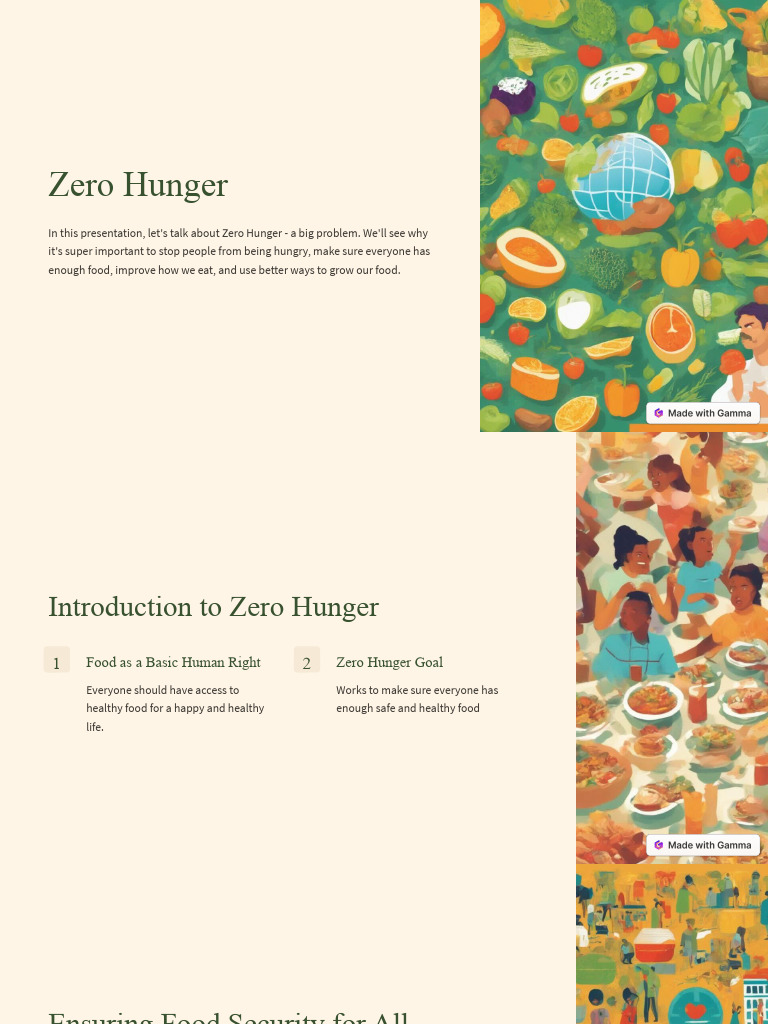 Zero Hunger | PDF | Hunger | Sustainable Agriculture