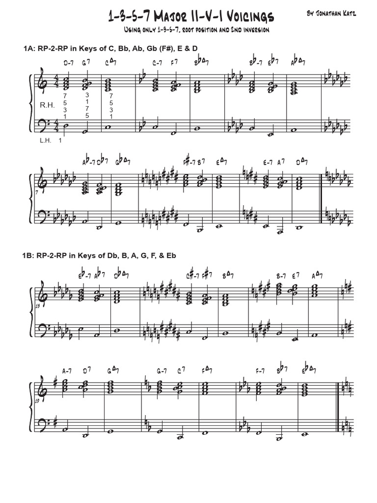 II-V-I Voicing Booklet 1 Closed P-2 | PDF