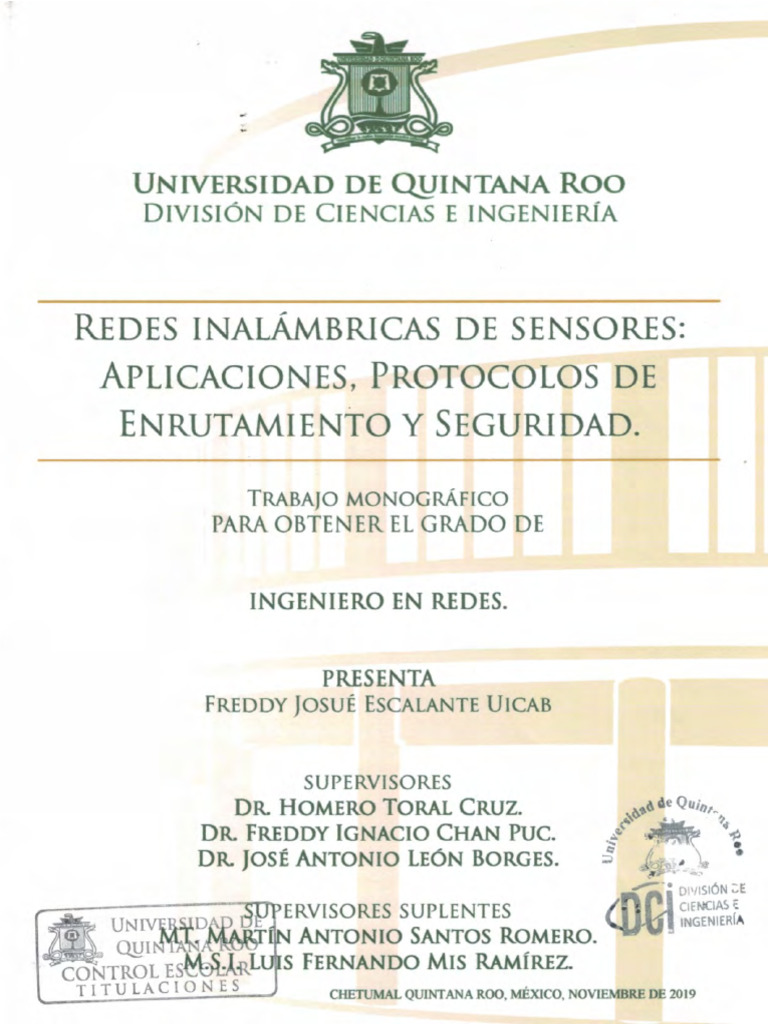 Redes de Sensores Inalambricos | PDF | Red inalámbrica de sensores ...