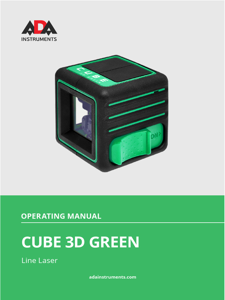 Manual-Ada-Cube-3d-Eng LASER | PDF | Laser | Quantum Optics