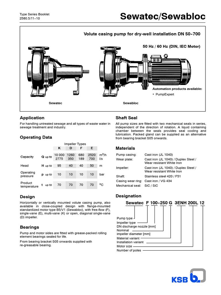 KSB - Catálogo Completo - 2008 | PDF