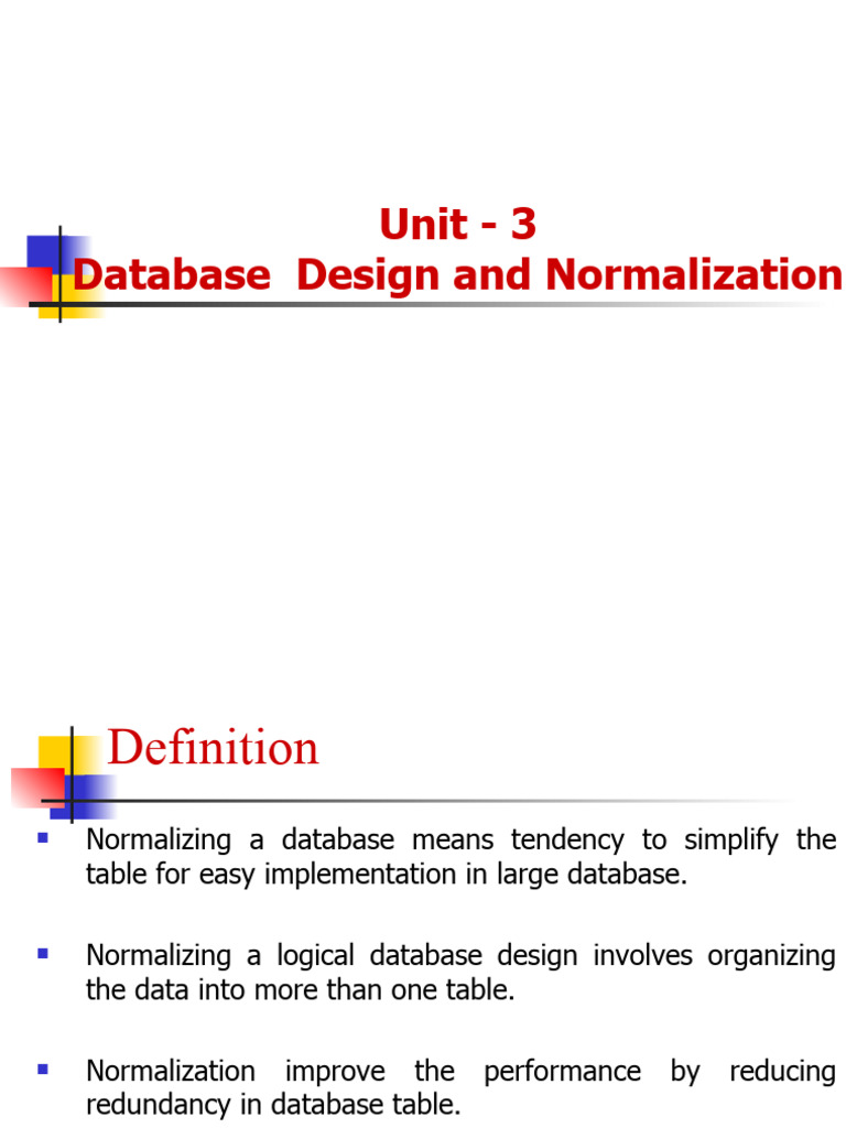 Unit 3 | PDF | Database Design | Databases