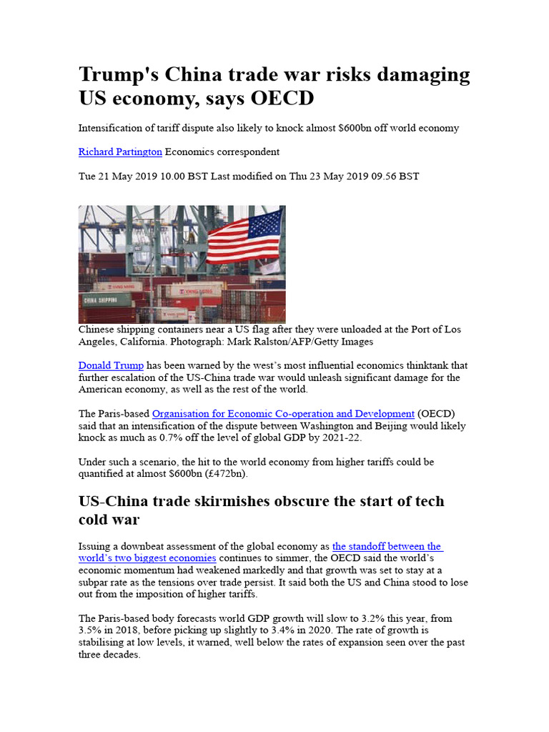 3 - US - China Trade War | PDF | Economies