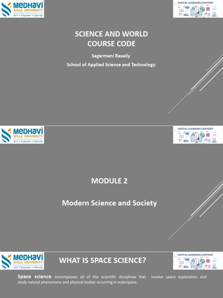 Space Science 1 | PDF | Satellite | Outer Space