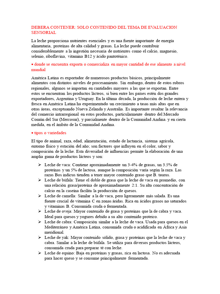 Expo Micro | PDF | Leche | Productos lácteos