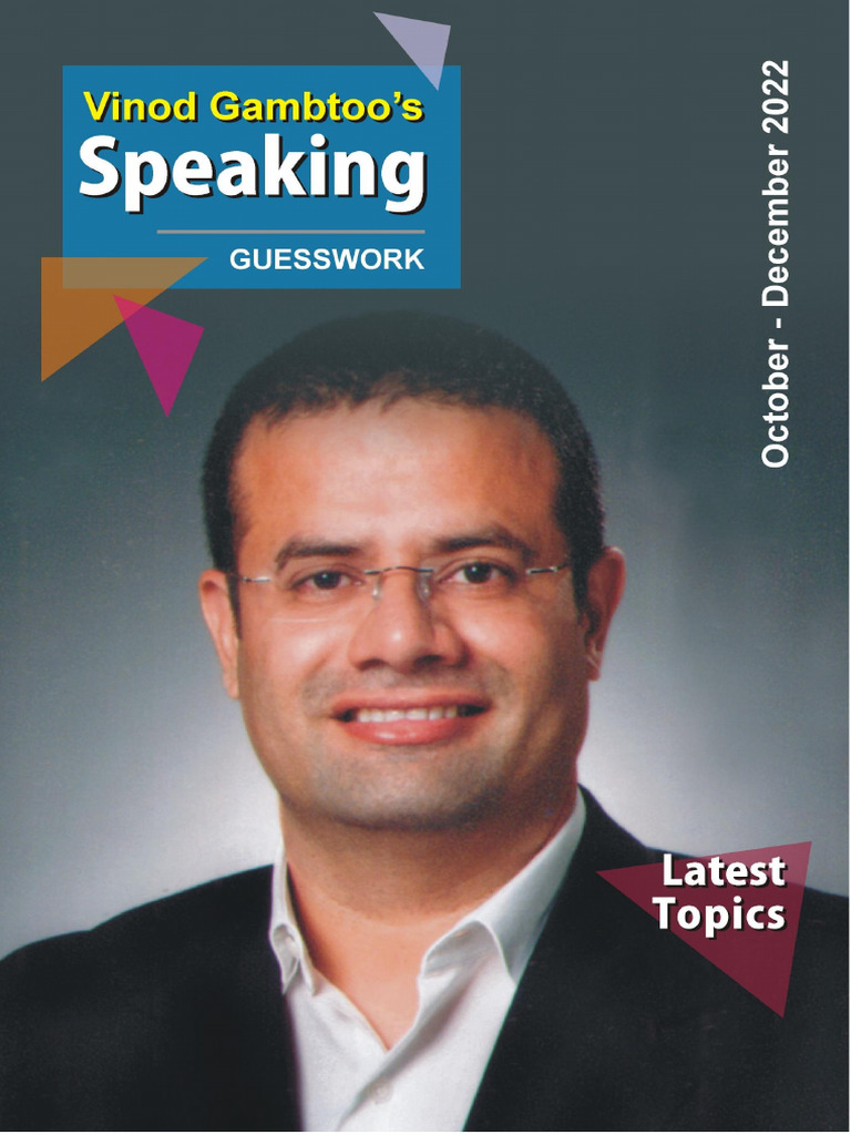 Speaking Guess Work | PDF | Gift | Memory