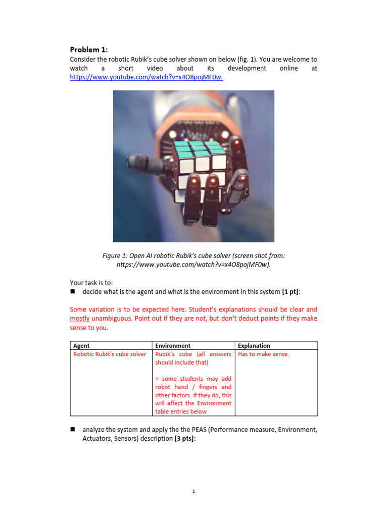 CS480 Fall2023 Written Assignment 01 Problem1 Solution | PDF | Robotics | Applied Mathematics