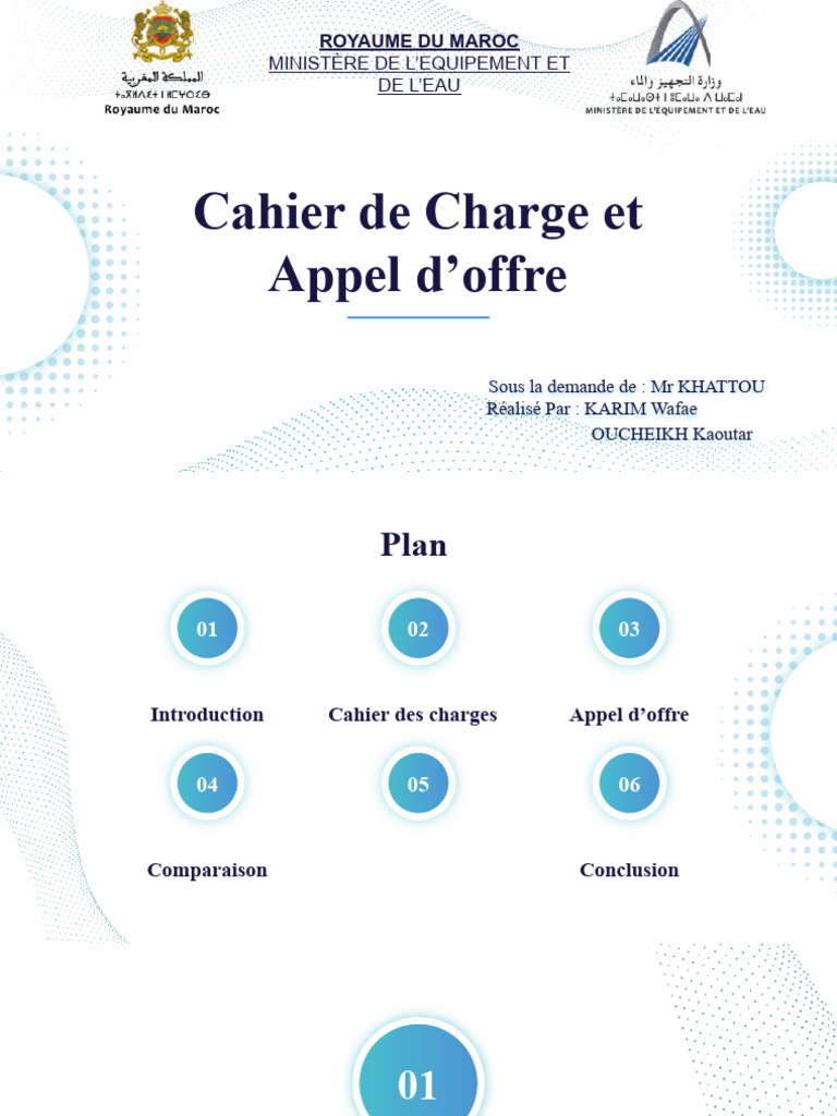 Cahier de charge et appel d'offre | PDF