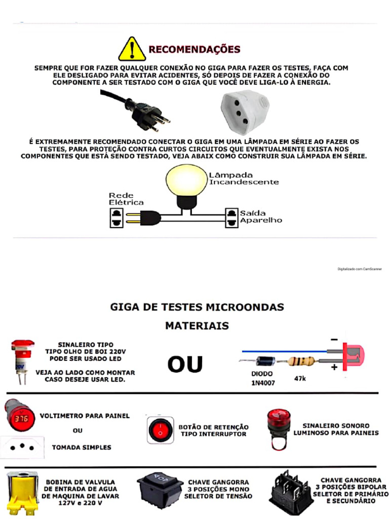 Esquema Elétrico Giga Micro-Ondas | PDF