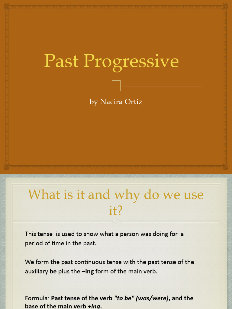 Understanding Past Progressive Tense | PDF