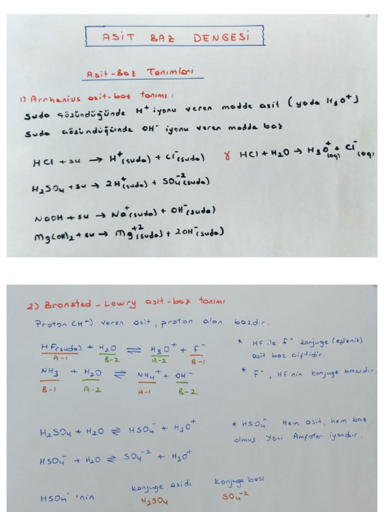 Asit Baz Konu Anlatımı | PDF