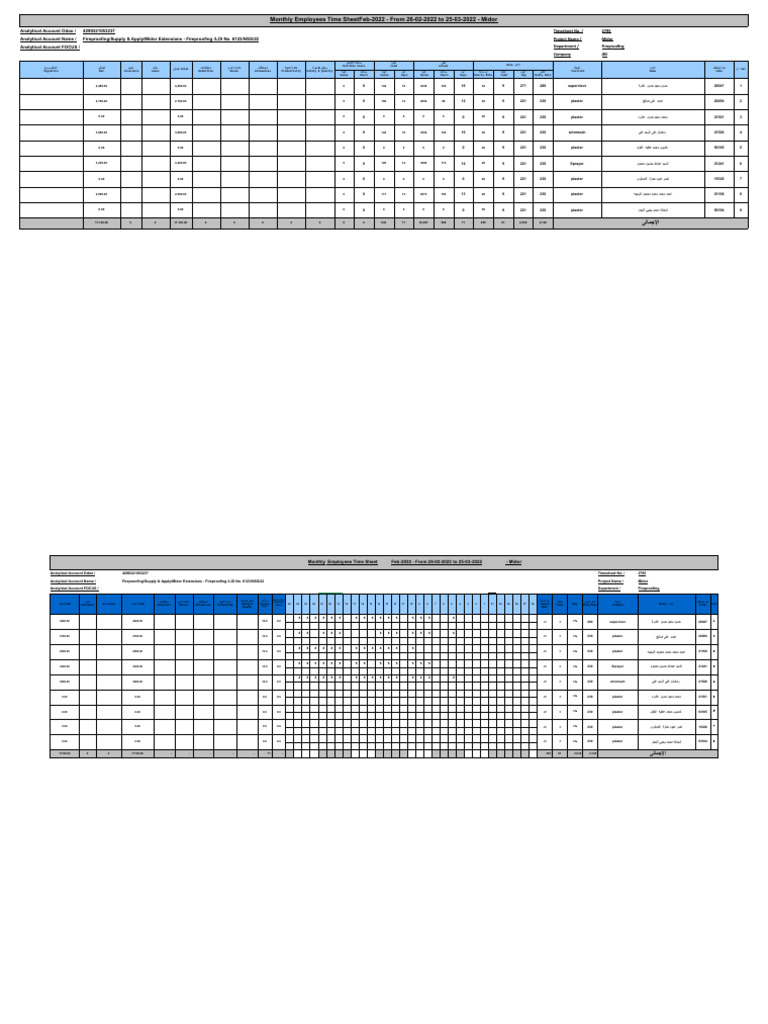 2022 03 M EM IBS Timesheet 2795 4290321053237 Midor | PDF