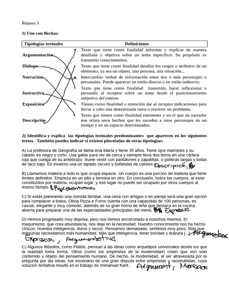 Repaso 3 | PDF | Narración