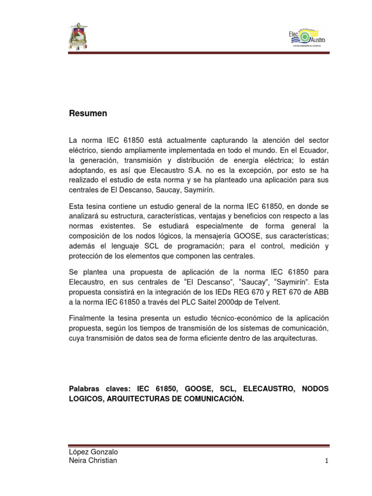 Norma IEC 61850 | PDF