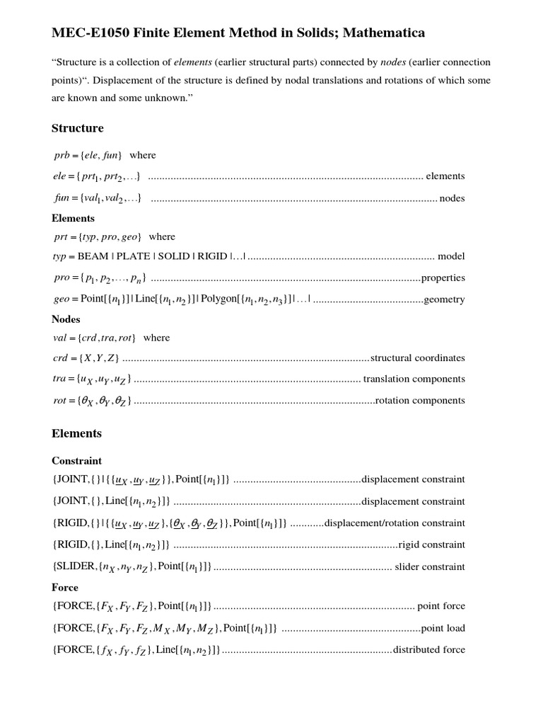 MEC-E1050 Mathematica 2023 | PDF | Euclidean Geometry | Classical Mechanics