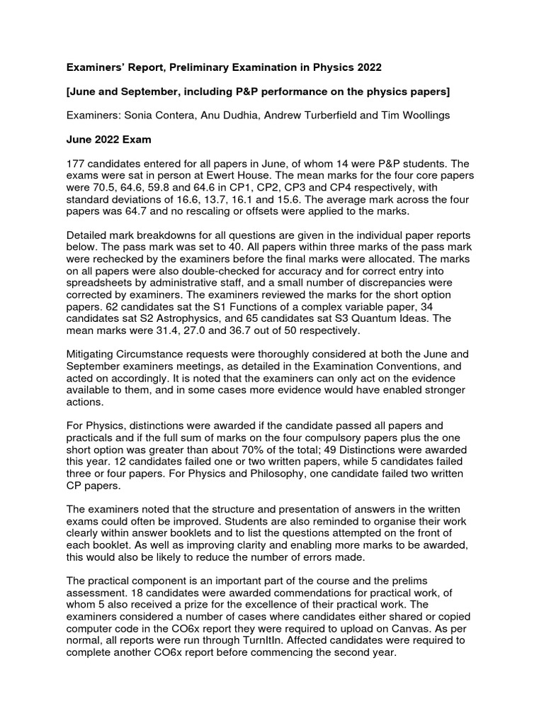 Physics Prelims 2022 Report | PDF | Orbit | Ordinary Differential Equation
