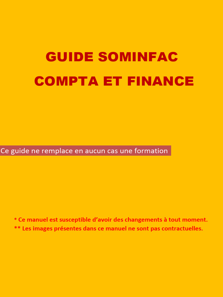 Guide Compta Finance | PDF