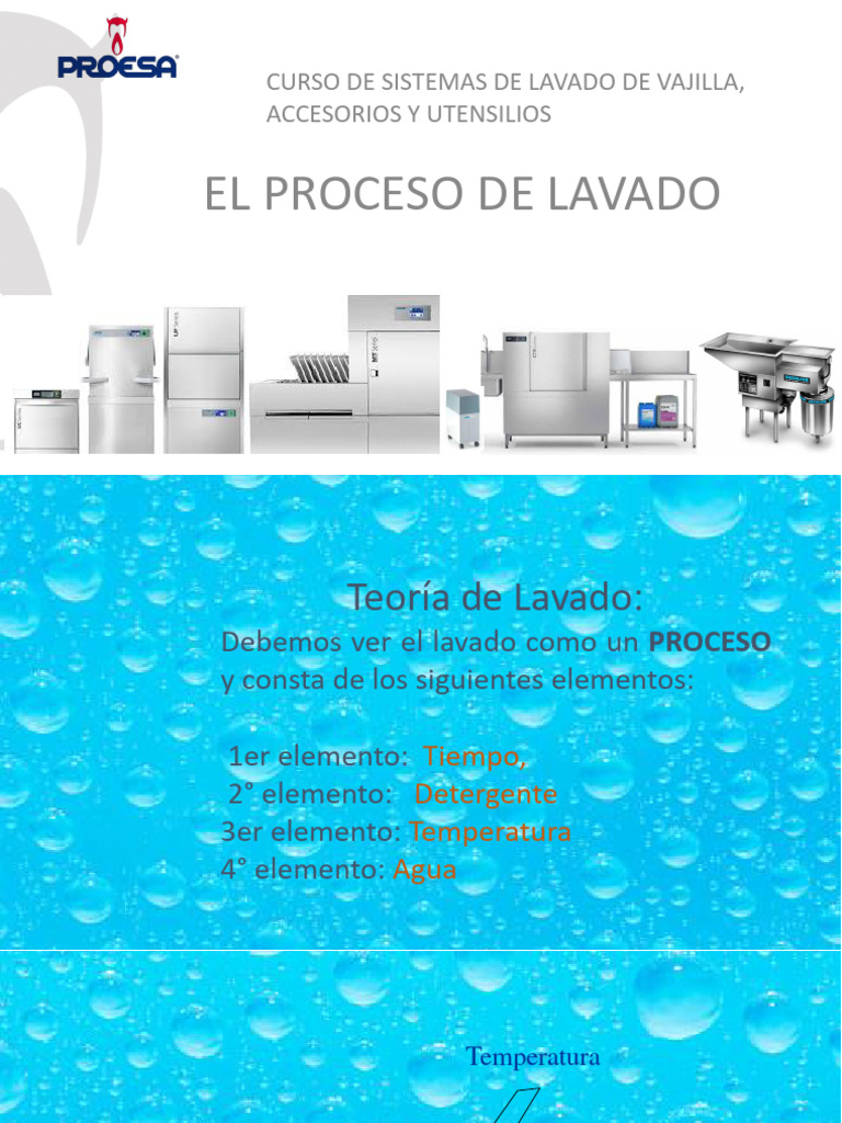 1 Presentación El Sistema de Lavado | PDF | Agua | Detergente